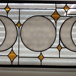 Moon Phase Stained Glass (made to Order) - Etsy