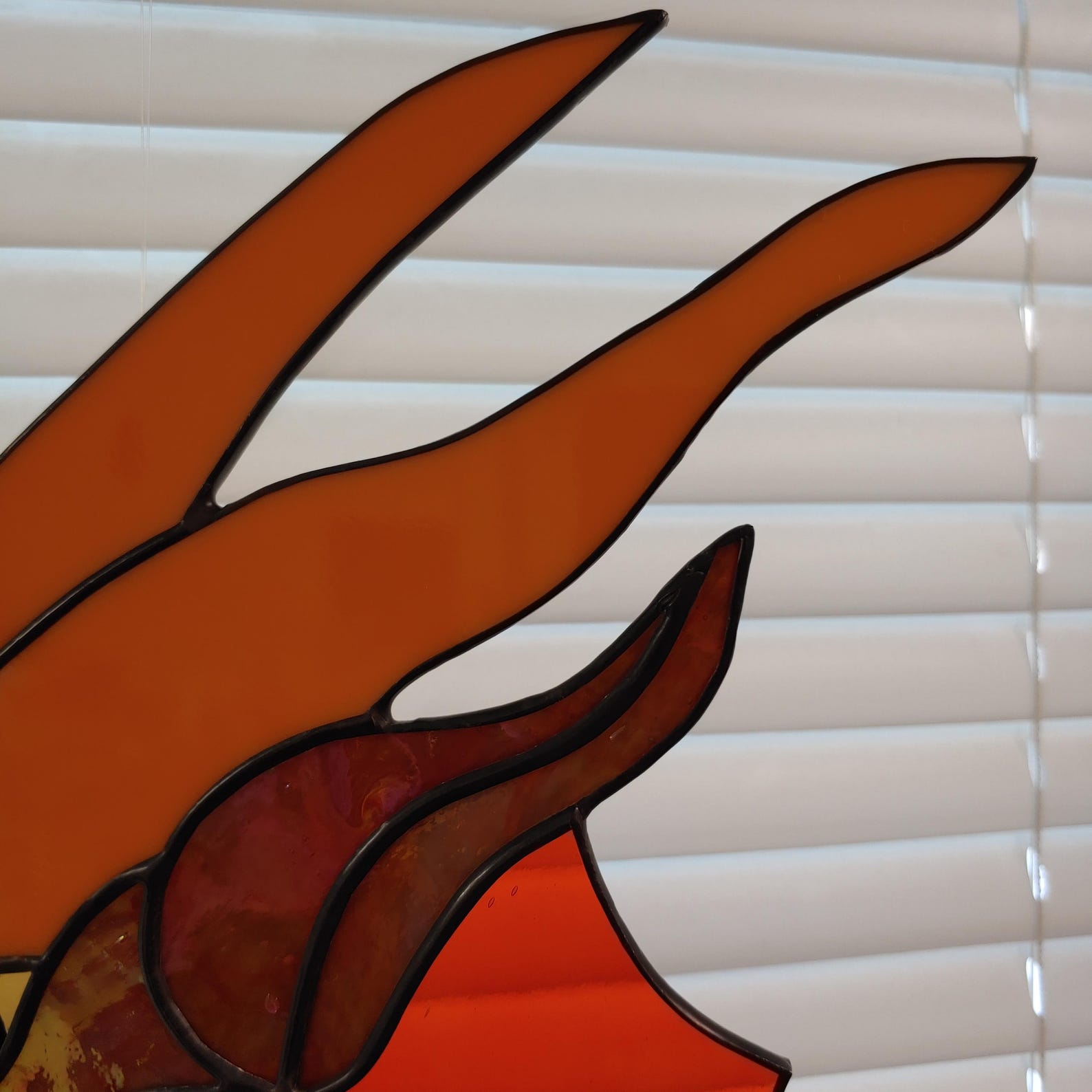Dragon Head Stained Glass Suncatcher - Etsy
