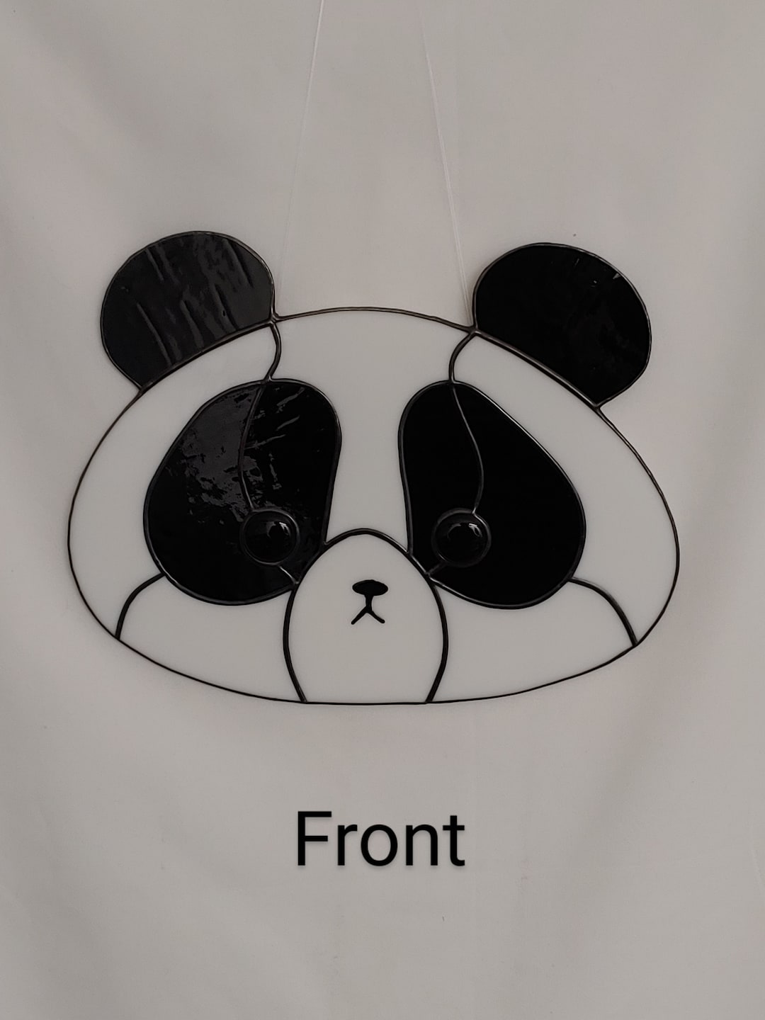 Panda Stained Glass Suncatcher (made to Order) - Etsy