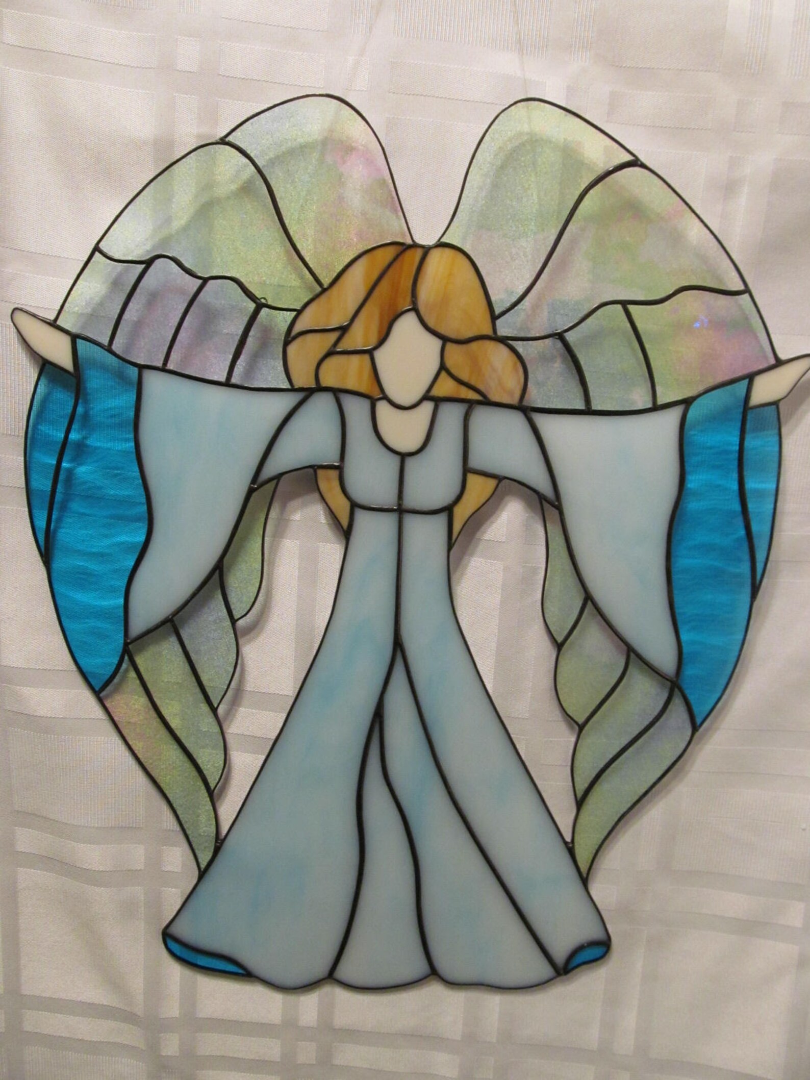 Welcome Angel Stained Glass made to Order - Etsy