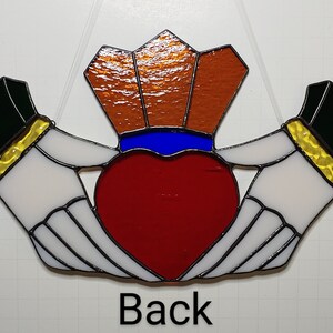 Celtic Claddagh Stained Glass Suncatcher - Etsy