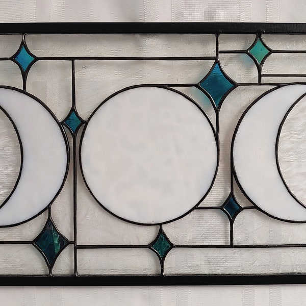 Moon Phase Stained Glass Pattern - Etsy
