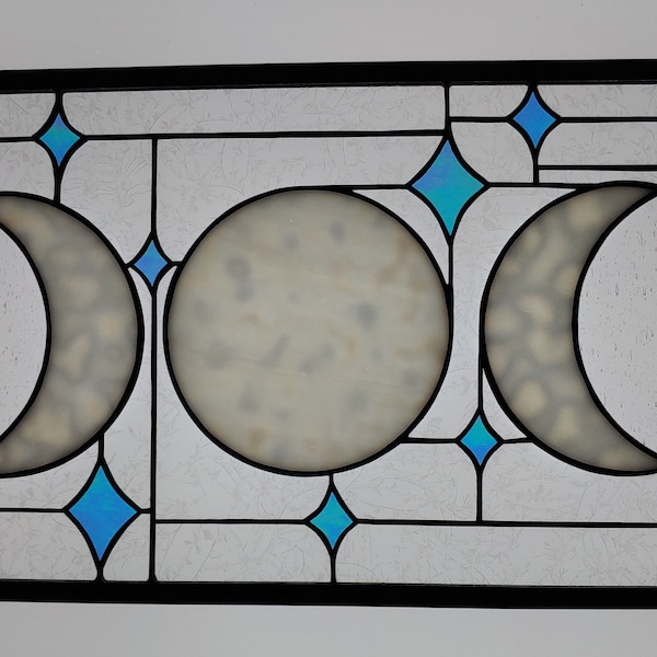 Moon Phases Stained Glass - Etsy