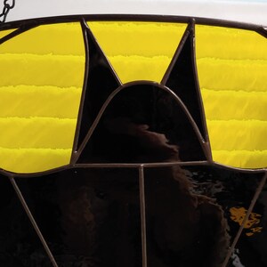 Bat Signal Stained Glass Suncatcher (made to Order) - Etsy