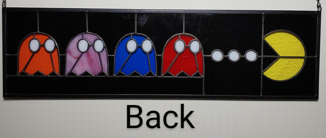 Video Game Inspired Stained Glass Panel - Etsy