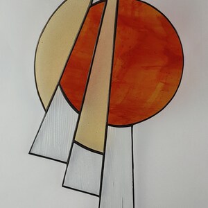 Abstract Sun Stained Glass Suncatcher | Etsy