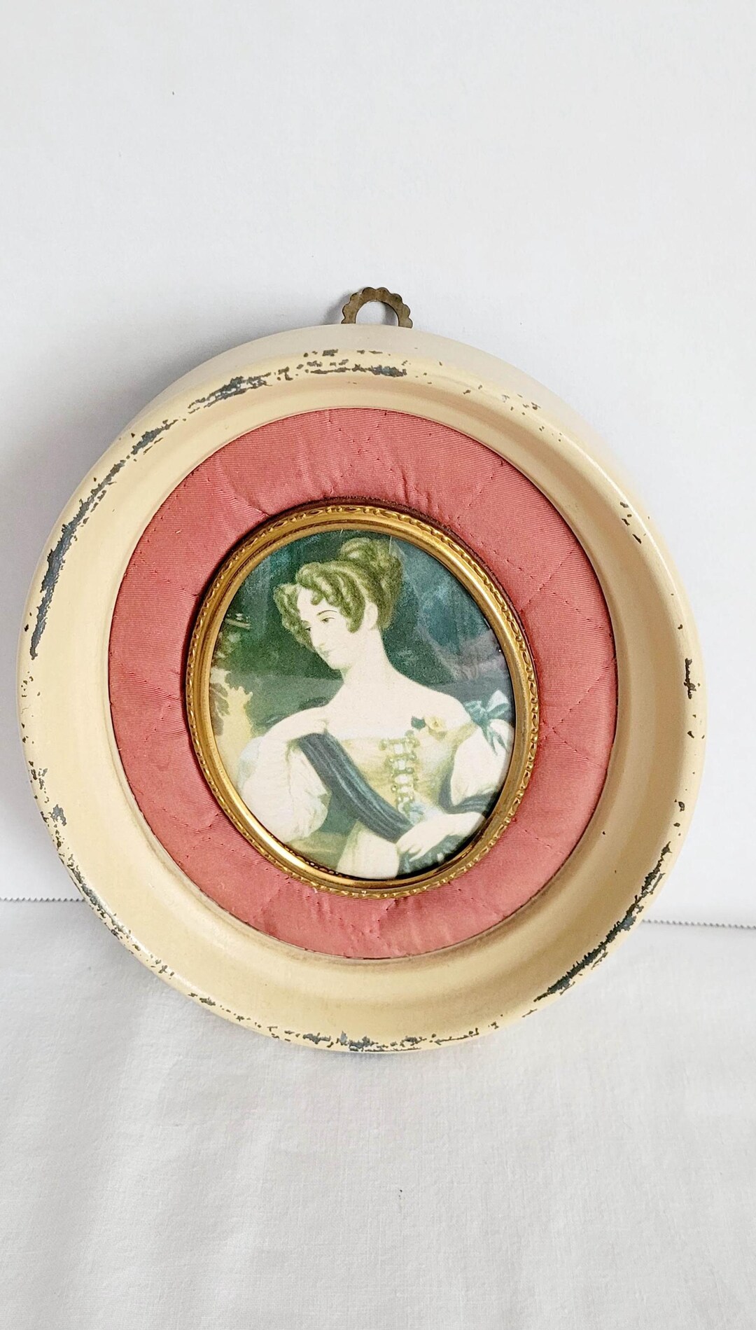 Vintage Portrait of an Unknown Lady Cameo Creations Oval Wall Art ...