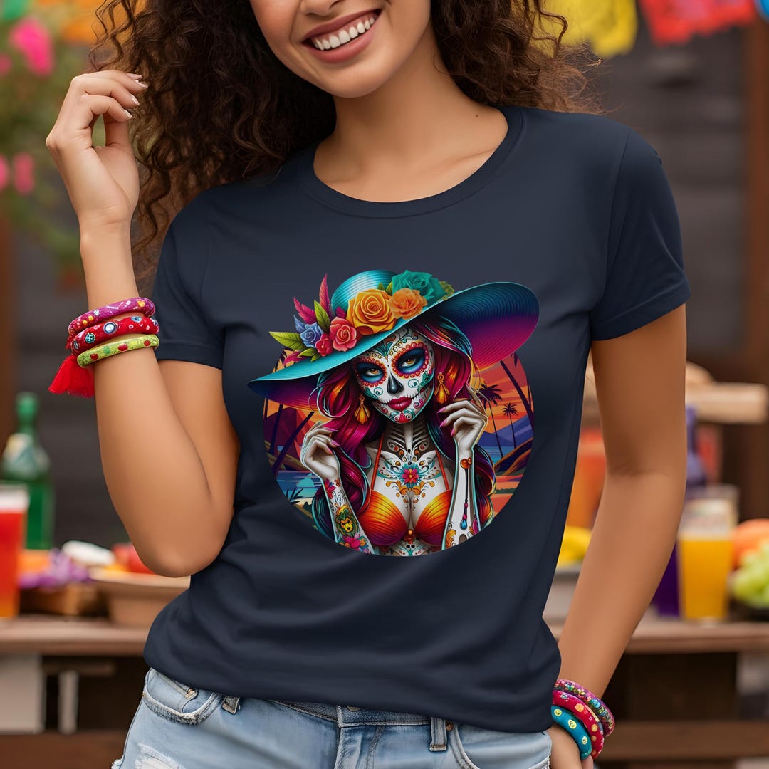Mexican Catrina Shirt, Day of the Dead, Mexican Tradition Gift ...