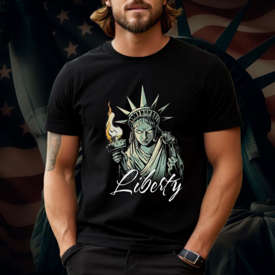 Liberty Statue Shirt, Patriotic, New York, Unisex T-shirt, Liberty ...
