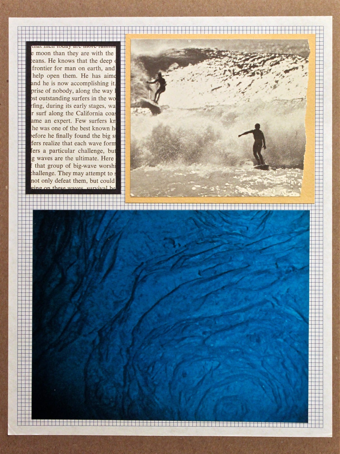 Original Collage: Surfing Summer Beach Ocean - Etsy