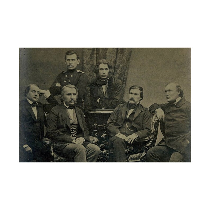 Poster Featuring: Ivan Goncharov, Ivan Turgenev, Leo Tolstoy, Dmitry ...