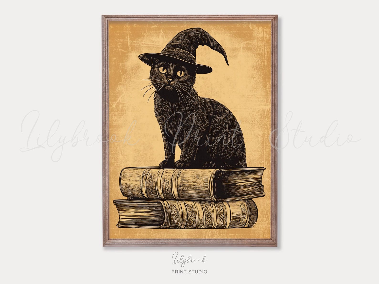 Vintage Halloween Prints Set of 6 Halloween Print, Halloween Wall Art ...