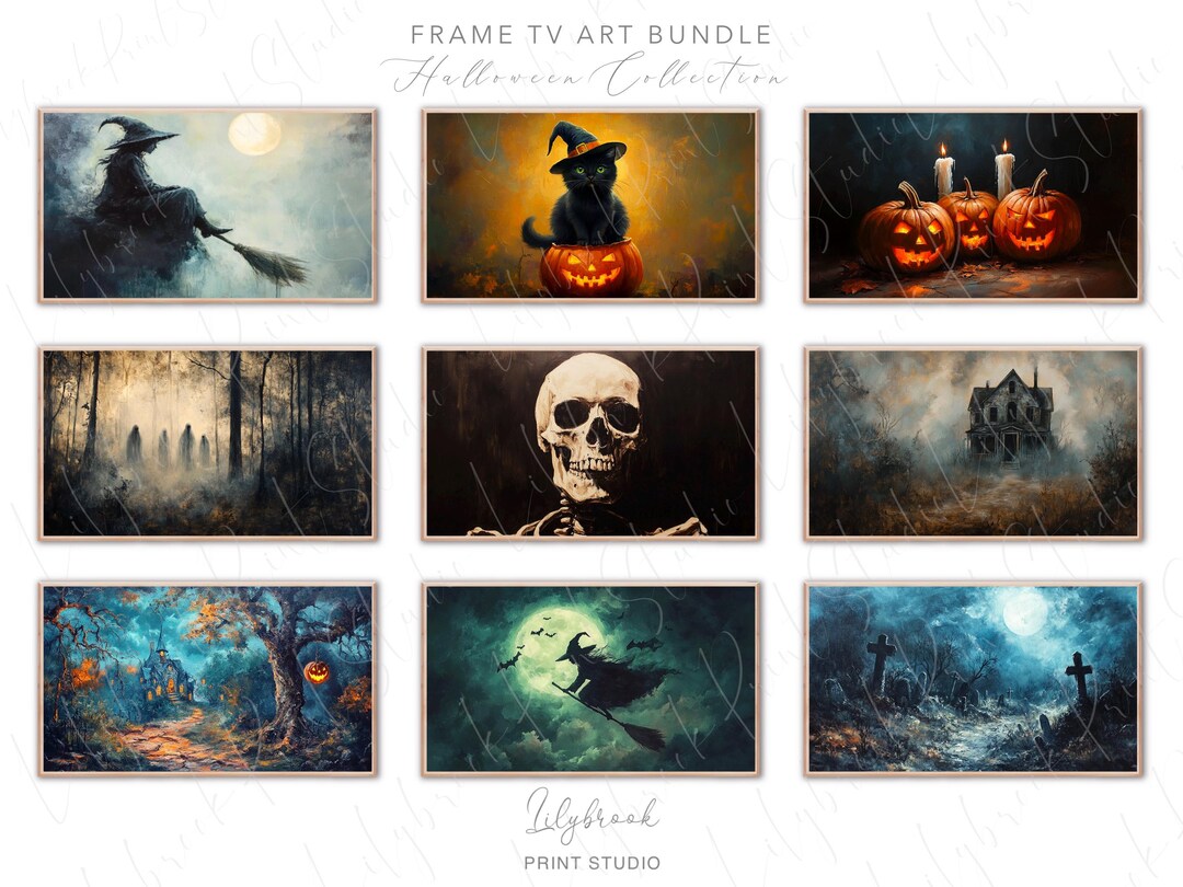 Spooky Halloween Digital Art Bundle for Samsung Frame TV - Instant ...
