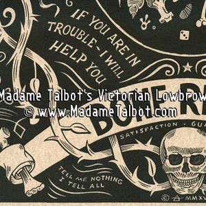 The Bone Reader Poster Divination Fortune Telling Poster Hand Drawn by ...