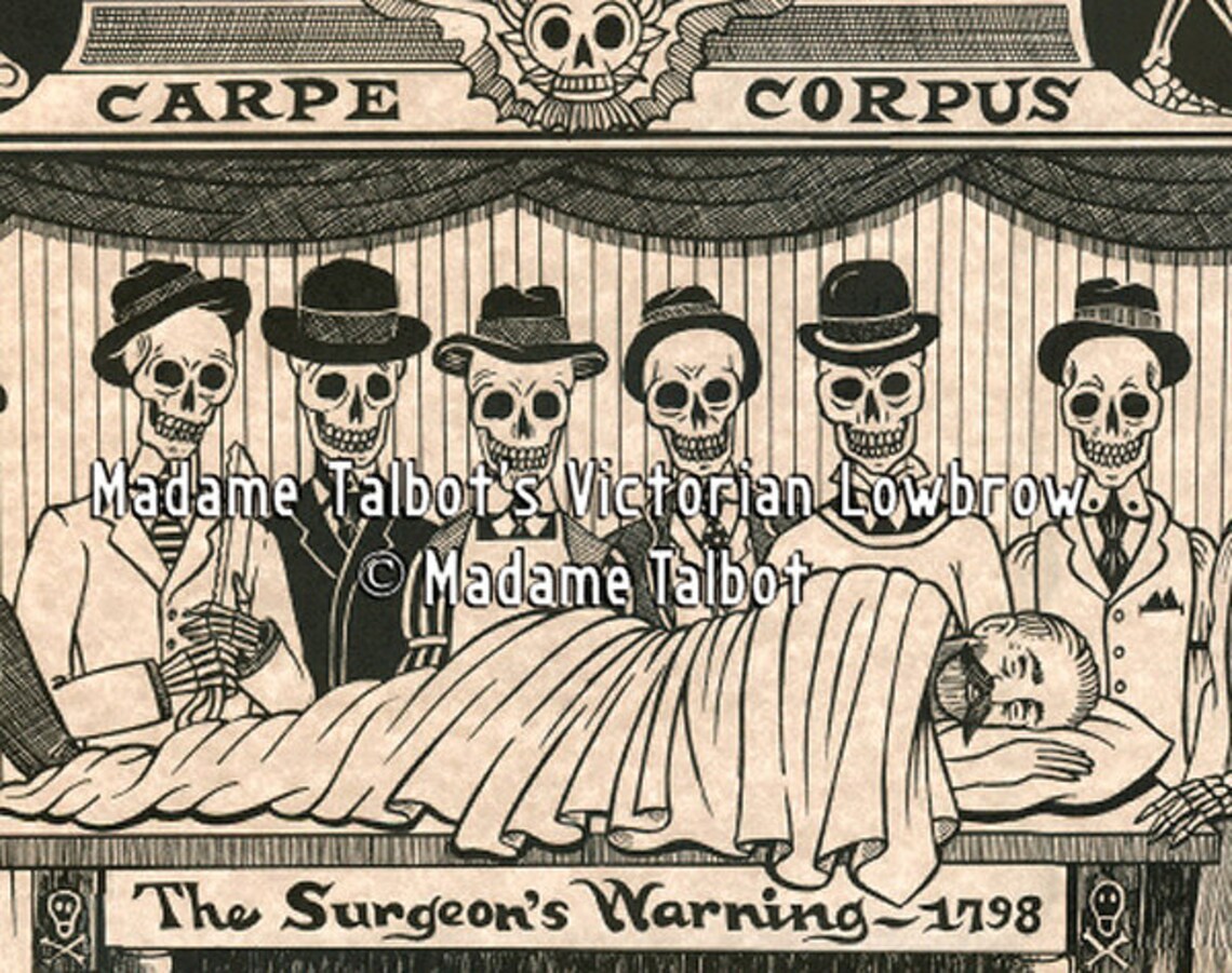 The Surgeon's Warning A Student's Dream Autopsy Dissection Anatomy ...