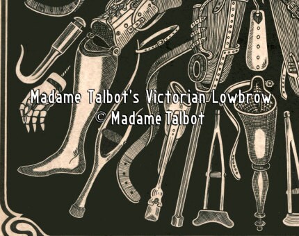 Antique Prosthetics Display Victorian Lowbrow Medical Amputation Poster ...