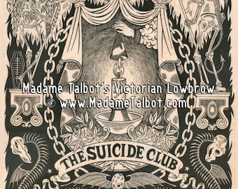 Madame Talbot Victorian Lowbrow Skull Poster Print | Etsy