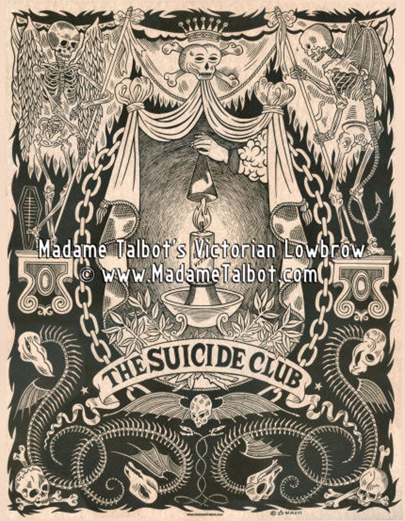 Madame Talbot's Victorian Lowbrow the Suicide Club Poster - Etsy New ...