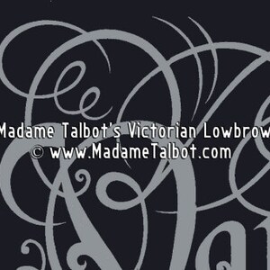 Silver and Black Cursive Calligraphy Vampire Gothic Lowbrow Poster ...