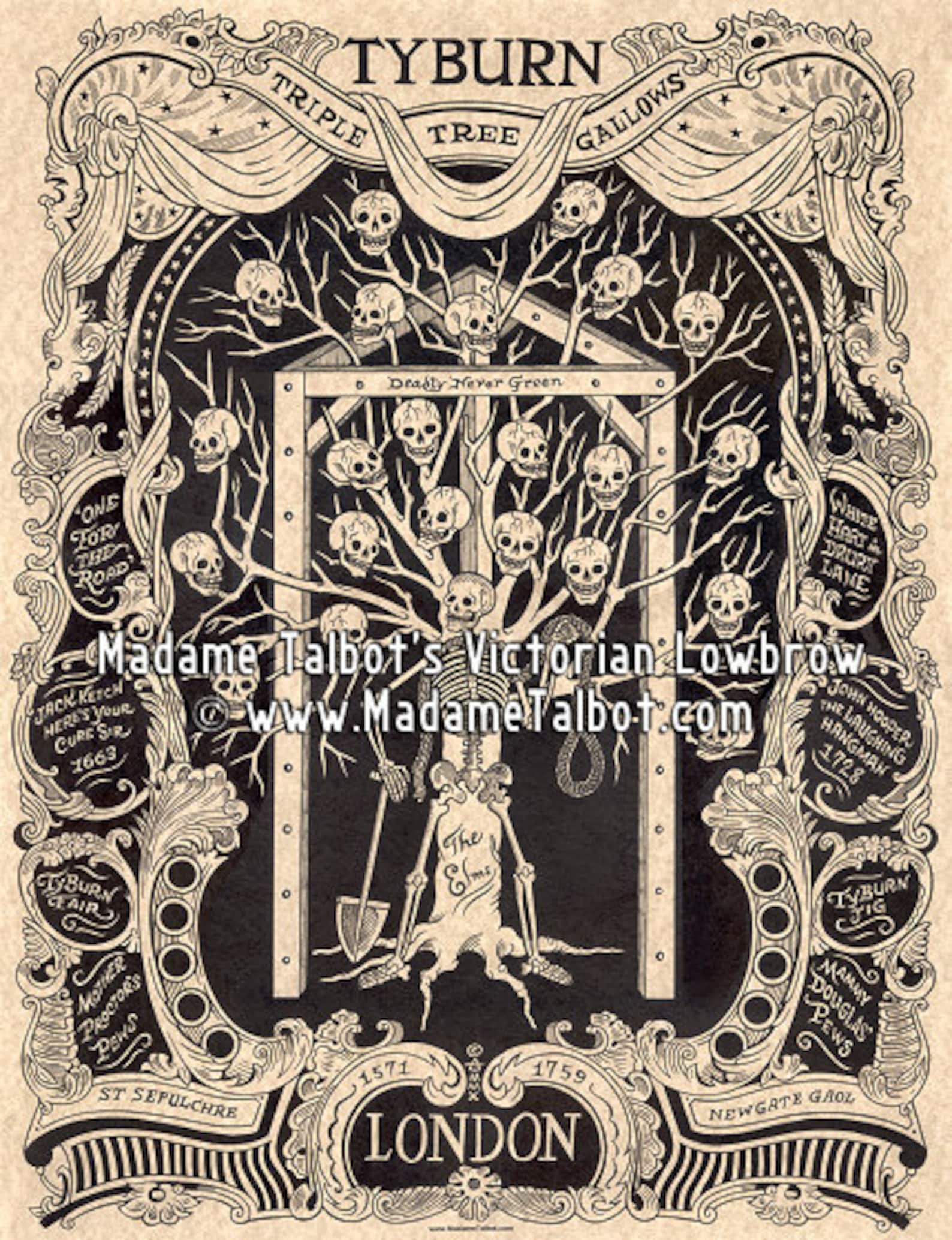 Tyburn Triple Tree Gallows Hanging Tree Execution Victorian - Etsy UK