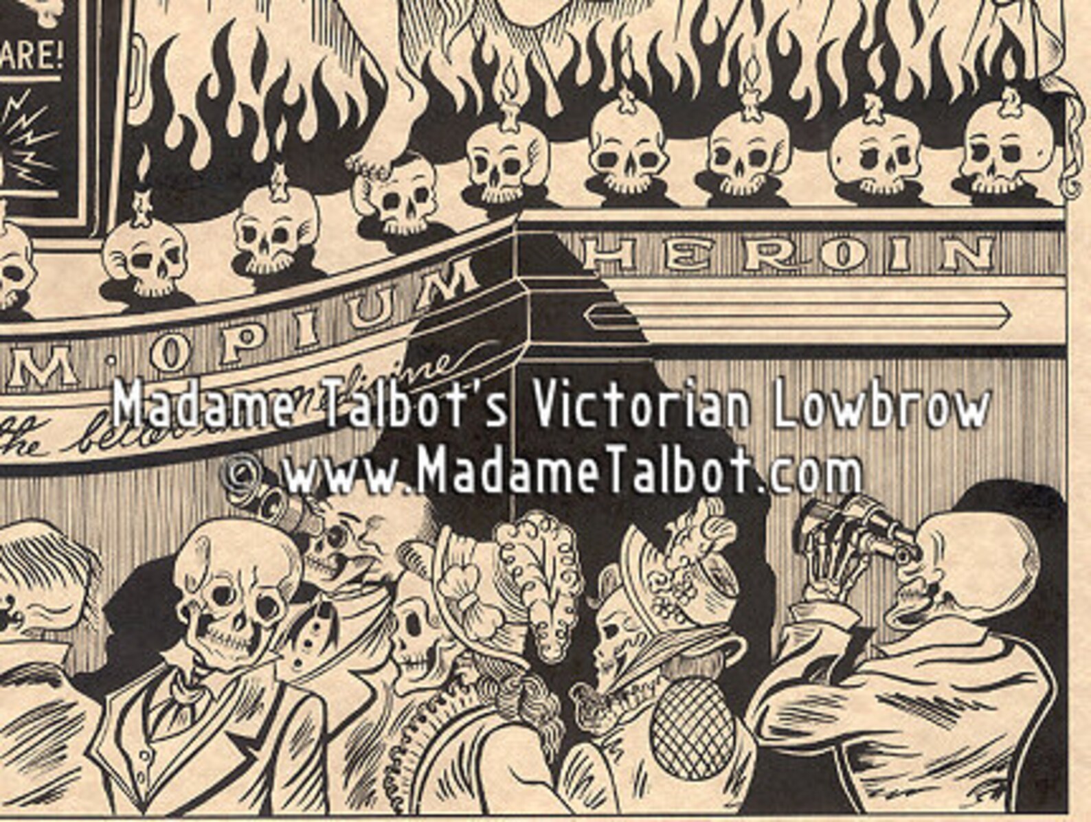Victorian Drugs Quack Medical Poster Madame Talbot's Victorian Lowbrow ...