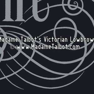 Silver and Black Cursive Calligraphy Vampire Gothic Lowbrow Poster ...