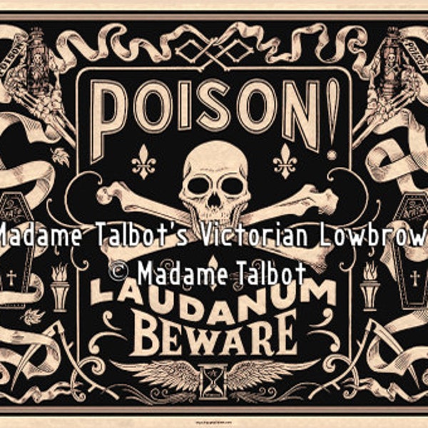 Poison Bottle Label - Etsy