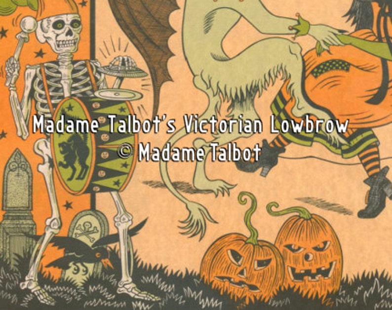 Madame Talbot's Victorian Lowbrow Halloween Dancing Witch - Etsy UK