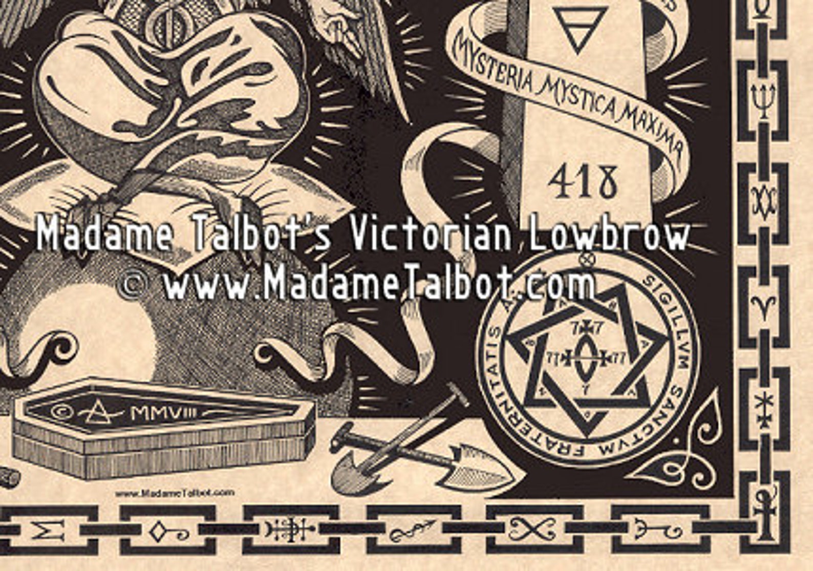Madame Talbot's Aleister Crowley Baphomet Victorian Lowbrow Occult ...