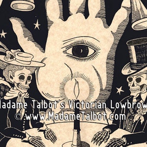 Victorian Lowbrow Houdini Halloween Seance Poster - Etsy