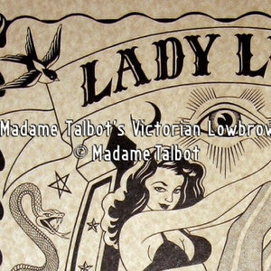 Lady Luck Burlesque Pin up Gambling Hot Rod Lowbrow Parchment Poster - Etsy