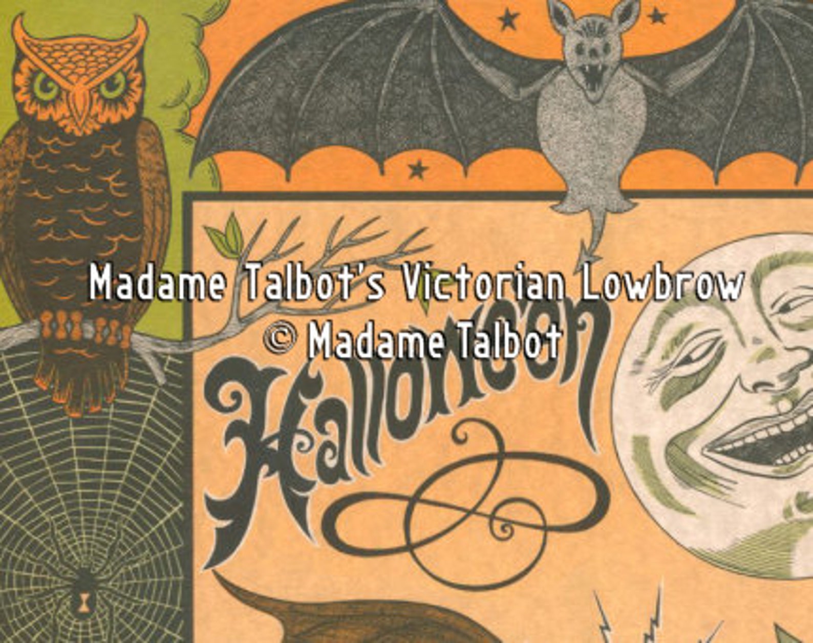 Madame Talbot's Victorian Lowbrow Halloween Dancing Witch - Etsy UK