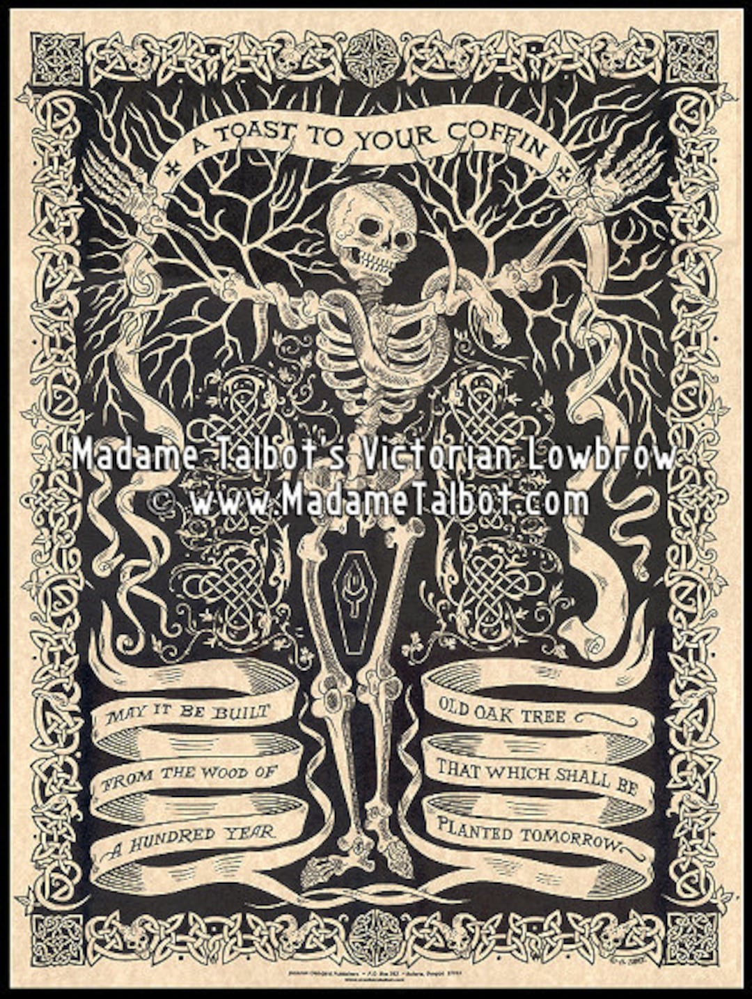 Madame Talbot's Victorian Lowbrow an Irish Toast to Your Coffin Poster ...