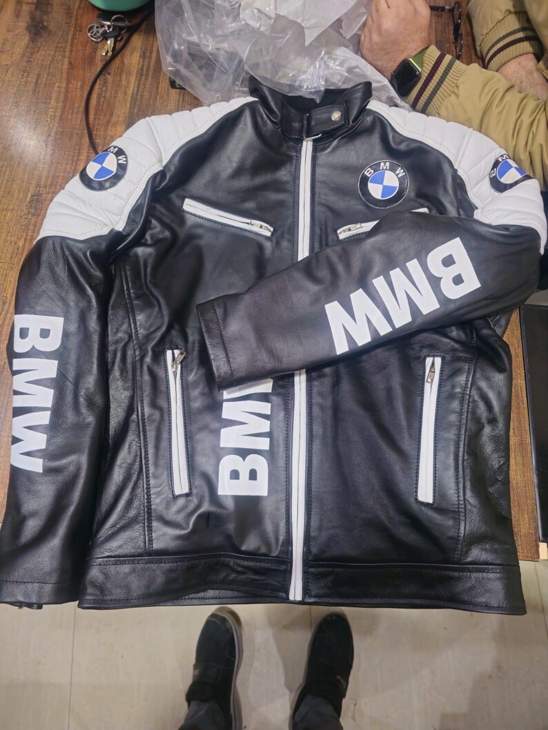Custom BMW Motorrad Jacket for Bikers & Car Racers Handmade Leather ...