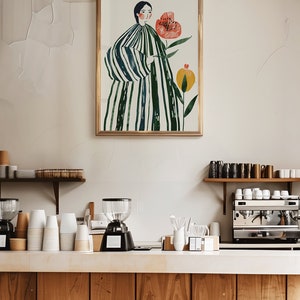 Coffee Shop Café Wall Frame Mockup, ISO / DIN A Ratio, PSD Photoshop ...