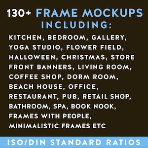 Whole Shop Frame Mockups, Mega Bundle, ISO / DIN A Ratio, PSD Photoshop ...