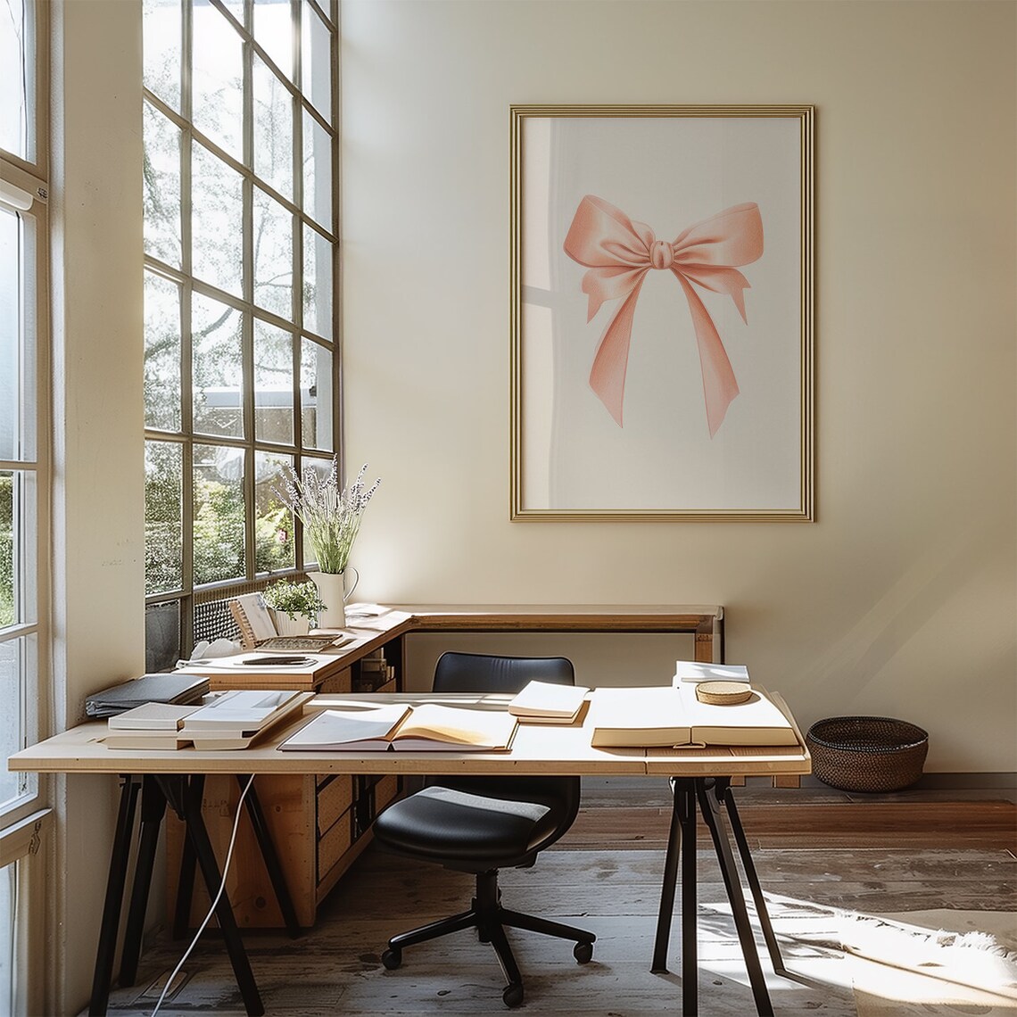 Picture Frame Mockup, Home Office, Desk, Workspace, Study, ISO / DIN A ...