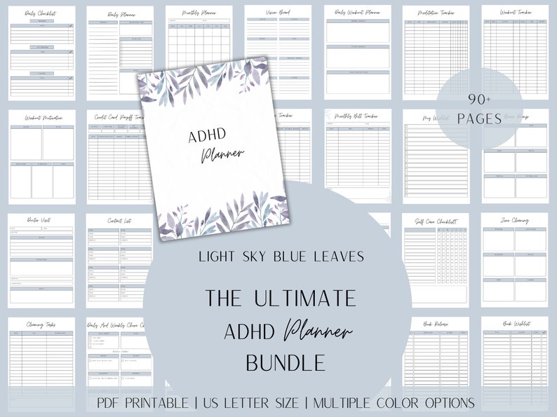 ADHD Digital Planner, ADHD Planner Adult,adhd Productivity,adhd Journal ...
