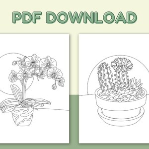 Relaxing Coloring Pages, Plant Lovers Coloring Pages, Plants Coloring ...
