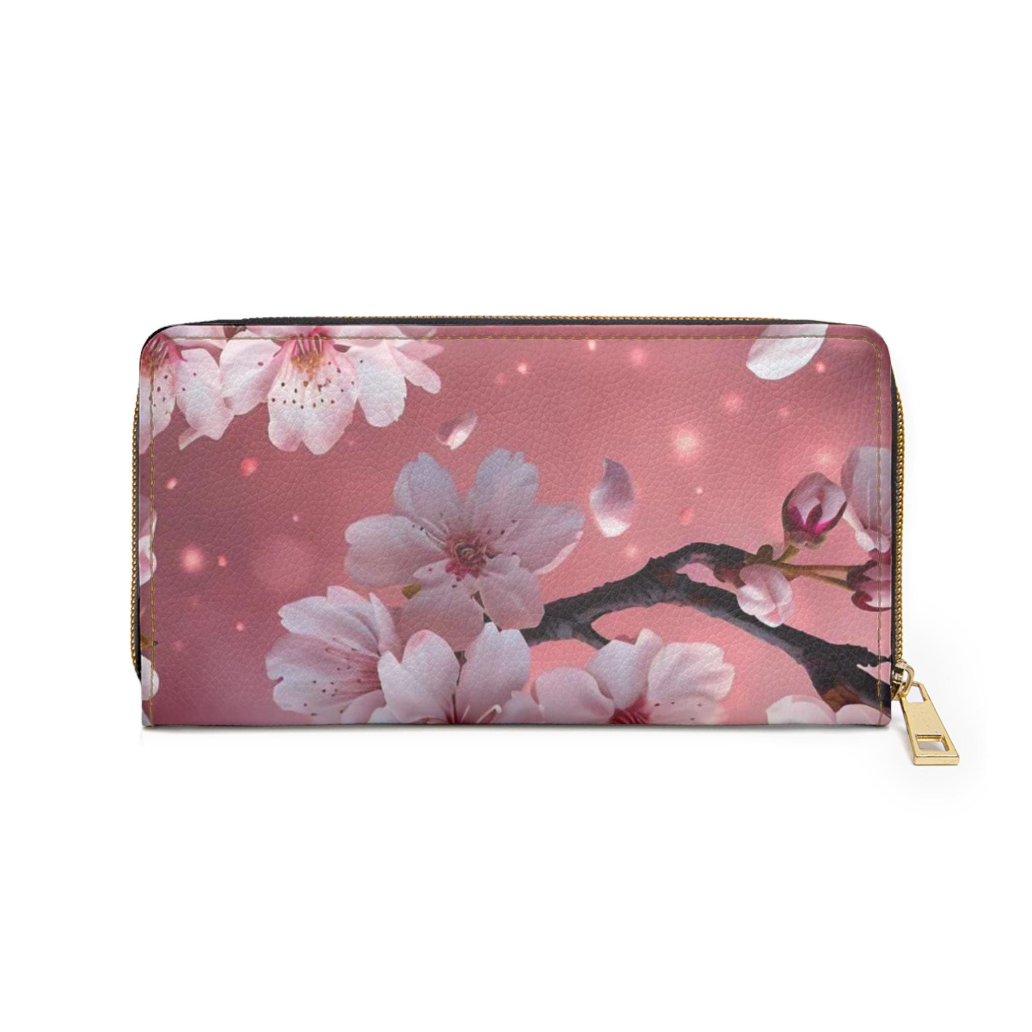 Japanese Cherry Blossom Wallet, Pretty Wallet, Gifts for Her, Rose Gold ...