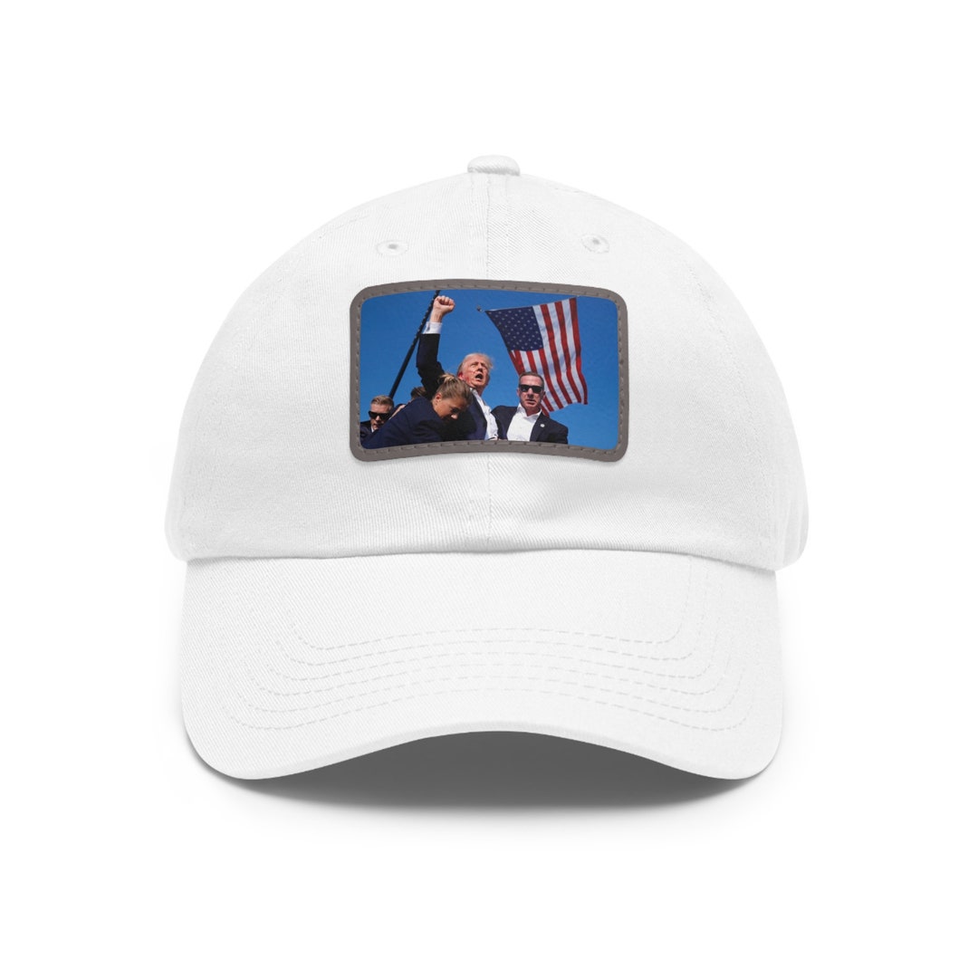 2024 Trump Dad Hat With Leather Patch, Trump Hats, Trump2024, Trump ...