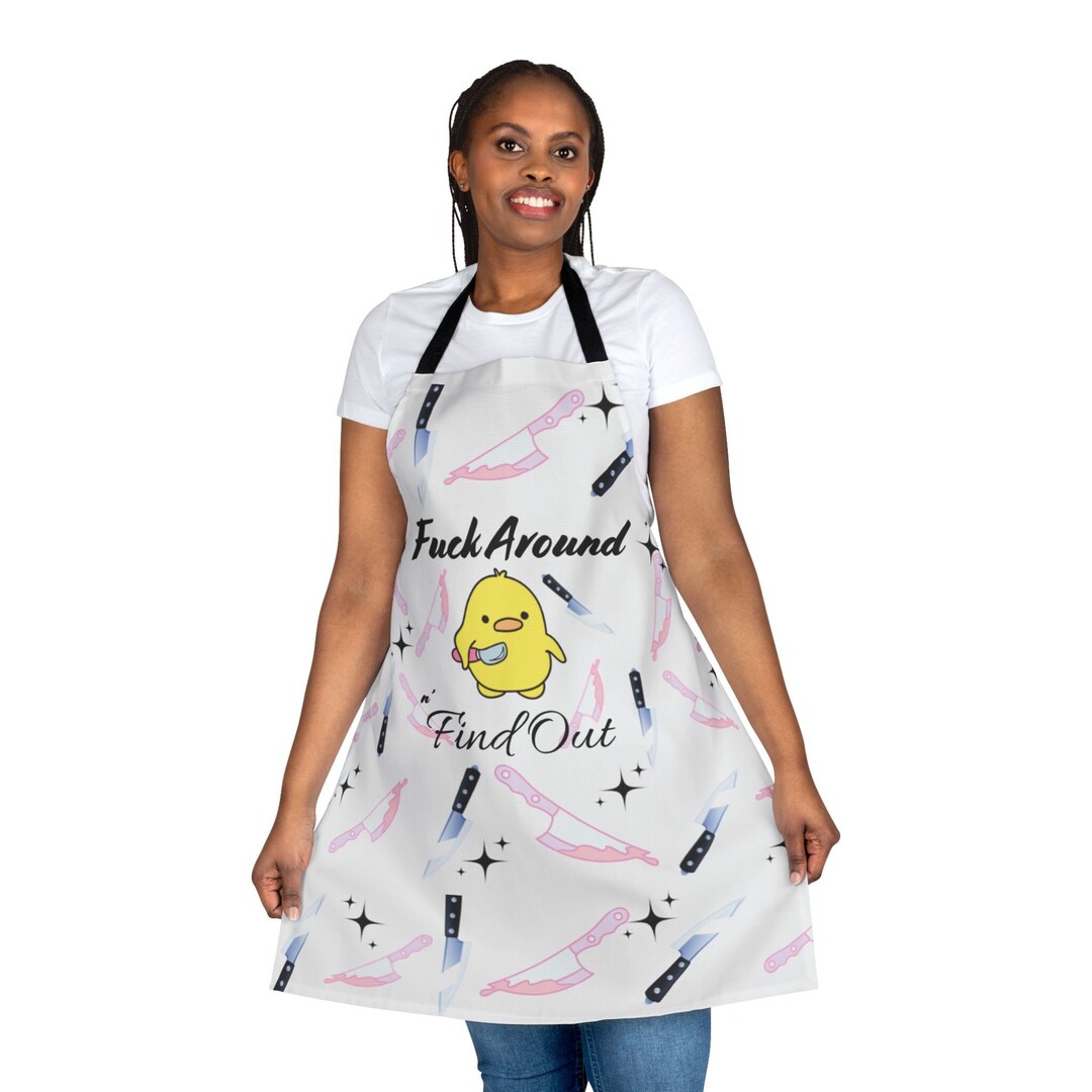 Killer Duck Apron Apron, 3 Color Straps, Cute Apron, Funny Apron - Etsy