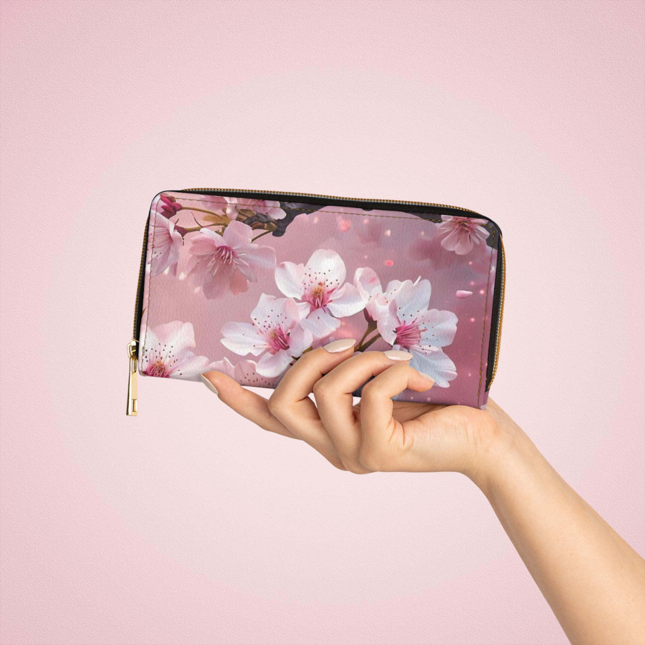 Japanese Cherry Blossom Wallet, Pretty Wallet, Gifts for Her, Rose Gold ...