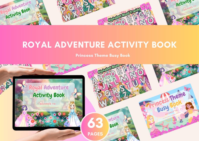 Editable Template / Printable Educational Workbook Royal Adventure ...