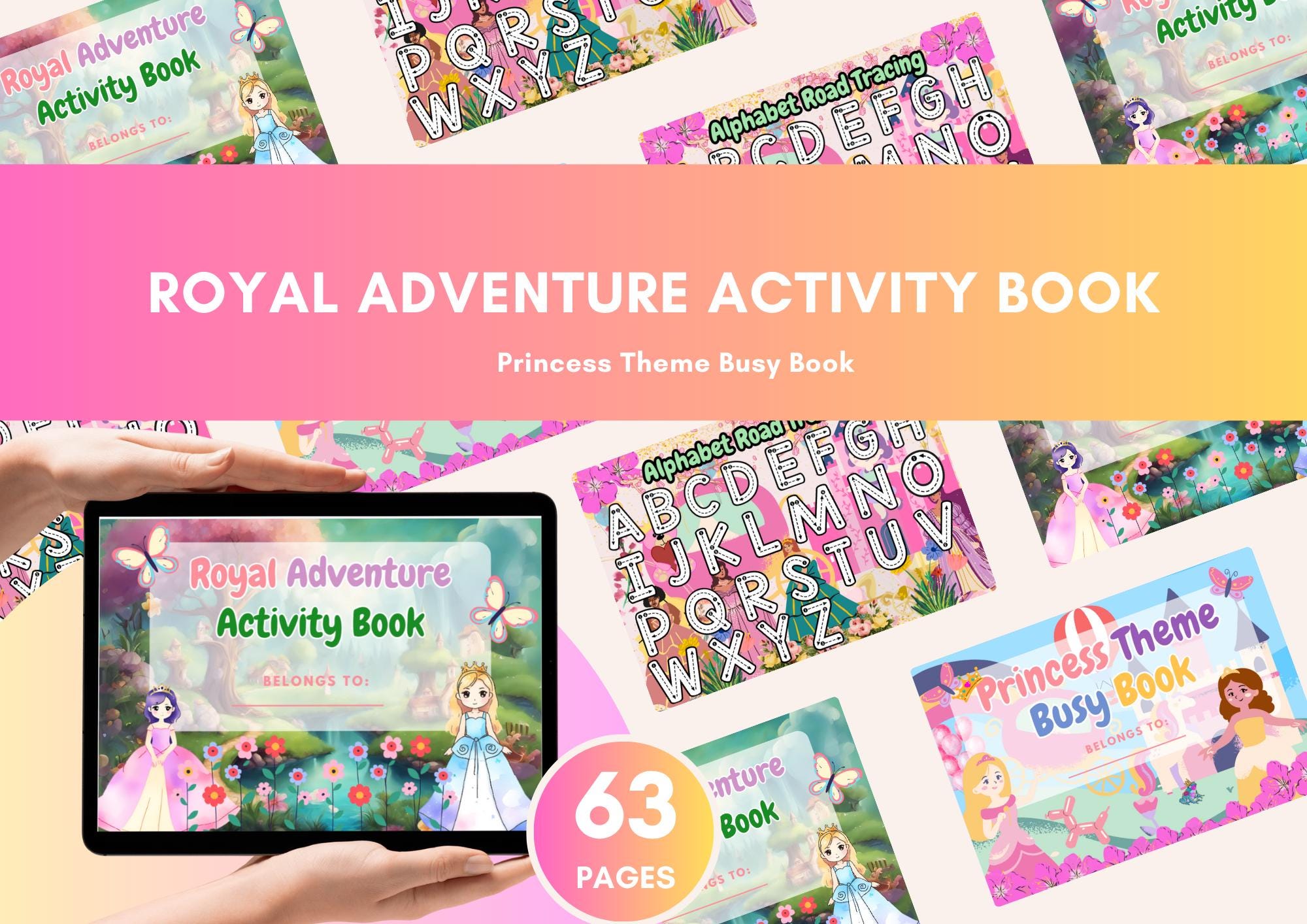 Editable Template / Printable Educational Workbook Royal Adventure ...