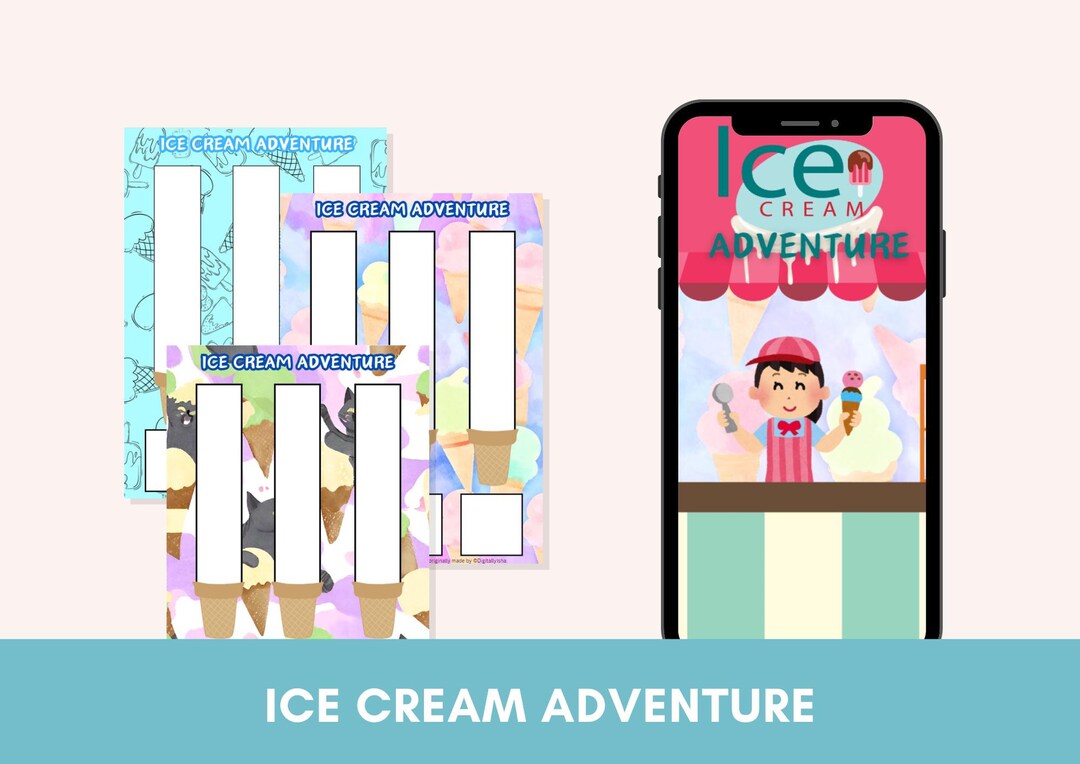 Editable Templates Ice Cream Adventure: Learn Ice Cream Counting ...