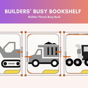 Editable Template / Printable Builders' Busy Bookshelf Busy Book ...