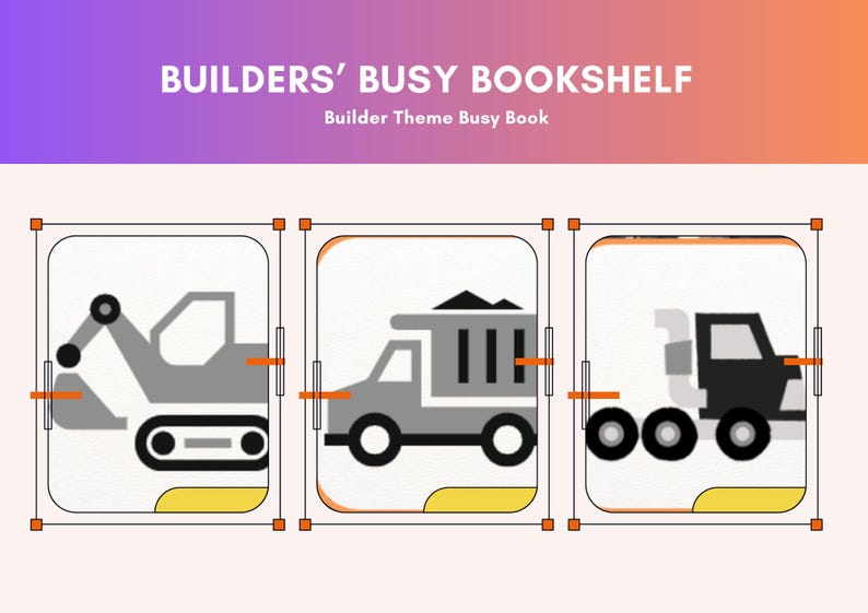 Editable Template / Printable Builders' Busy Bookshelf Busy Book ...
