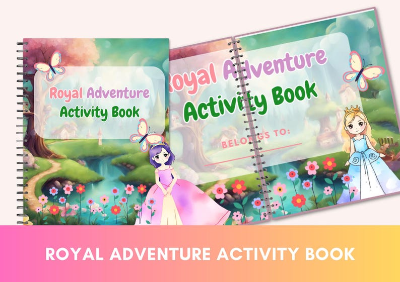 Editable Template / Printable Educational Workbook Royal Adventure ...