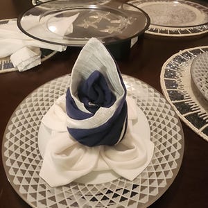 Table Settings Blue & White Dinner Table - Etsy